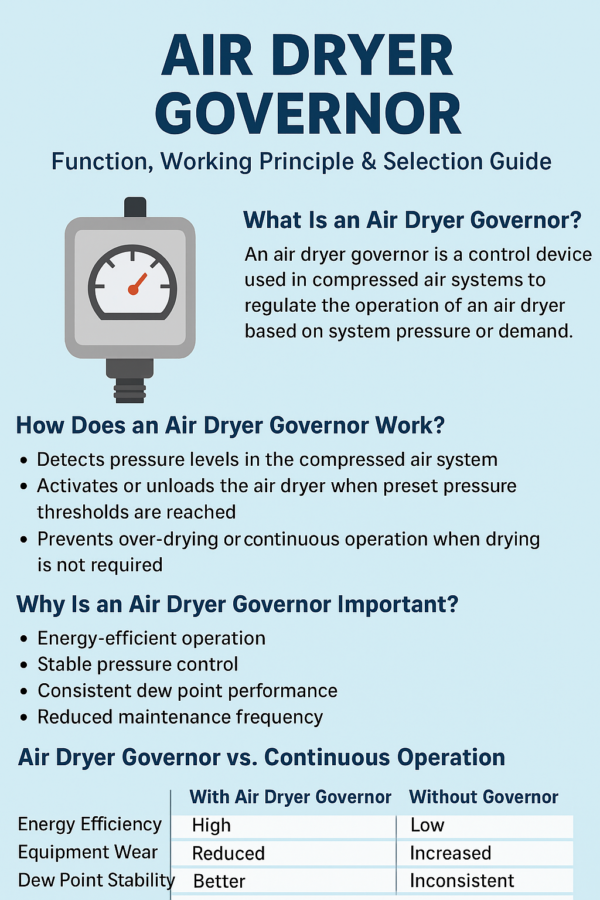 Air Dryer Governor: Function, Working Principle & Selection Guide for ...