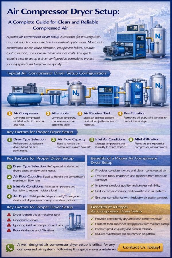 Air Compressor Dryer Setup: A Complete Guide for Clean and Reliable ...