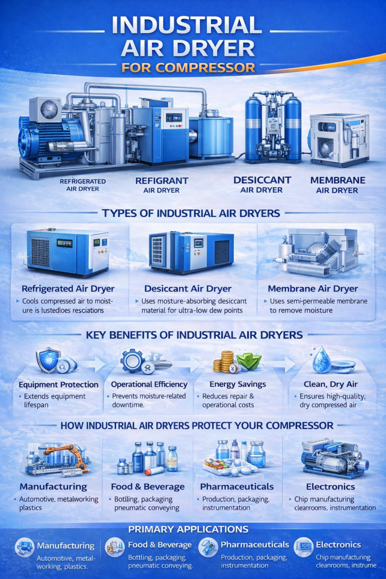 Industrial Air Dryer for Compressor: Ensuring Clean, Dry, and Reliable ...